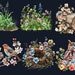 50 PNG Watercolor Spring Woodland Clipart, Floral Spring Forest ...