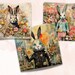 Printable Easter Mixed Media Digital Paper, Mixed Media Art Collage ...