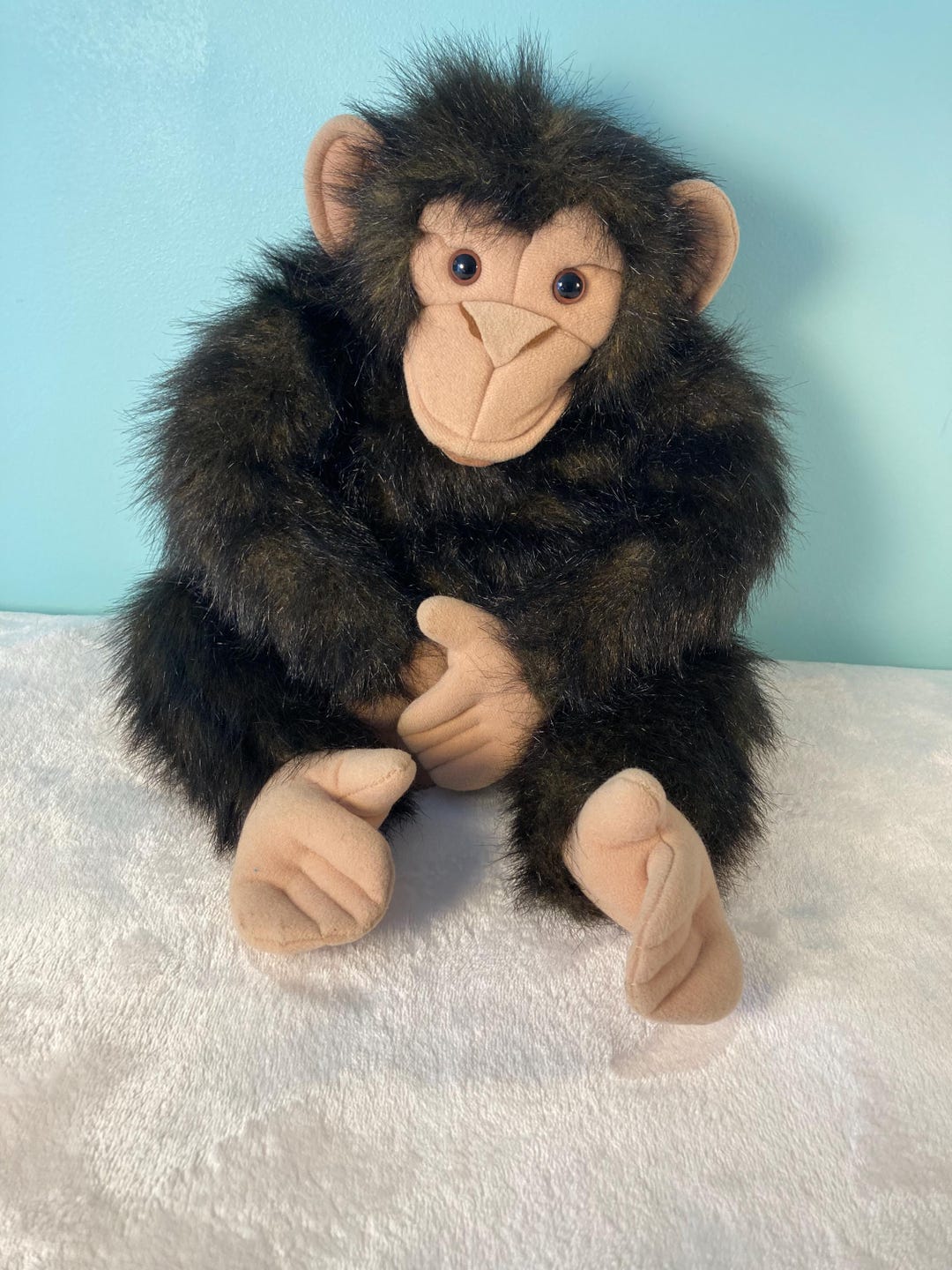 Chimpanzee Puppet by Folktales, Folkmanis “furry Folk” Line, Vintage ...