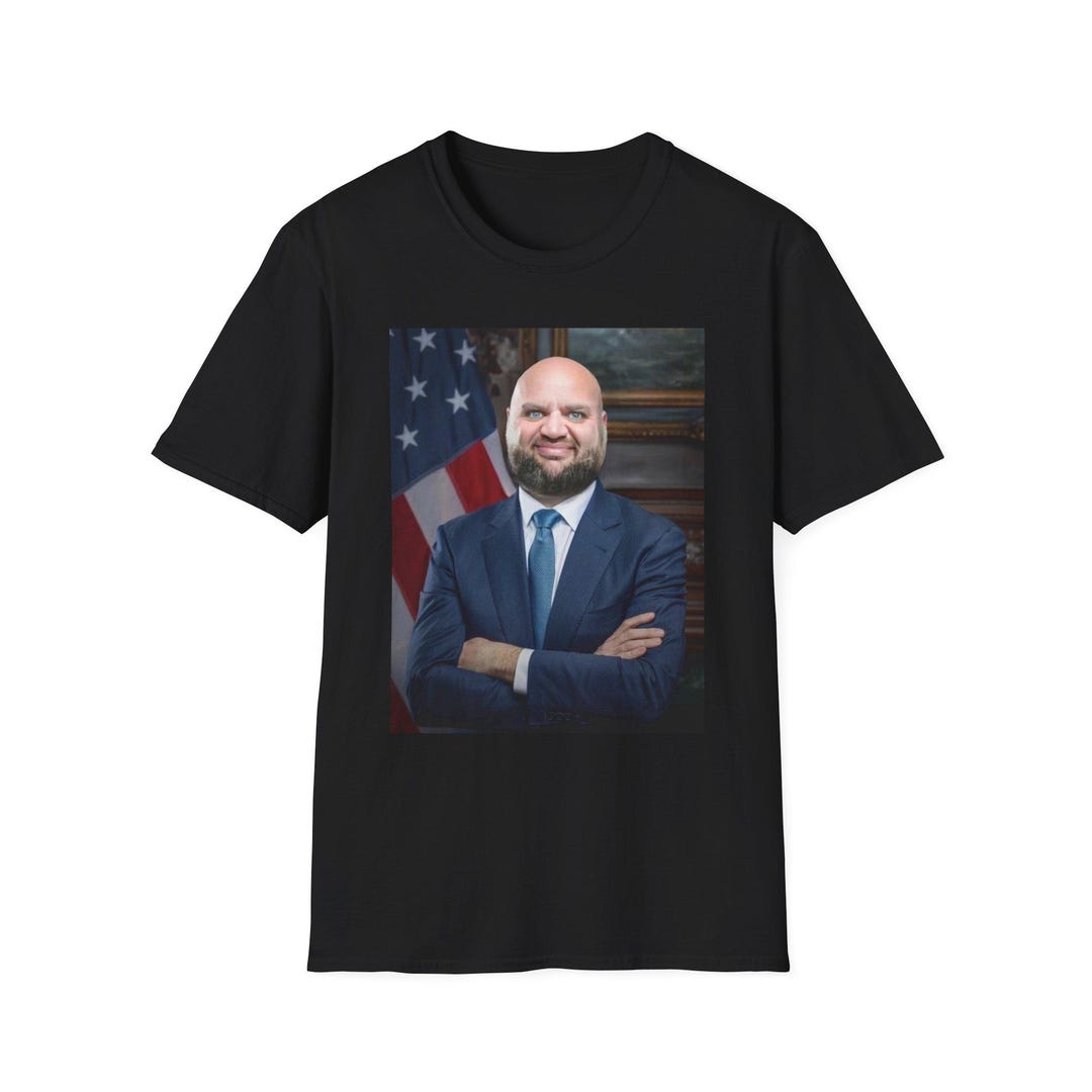 JD Vance Funny Meme Tshirt, Vice President Face App Portrait Joke Tee ...