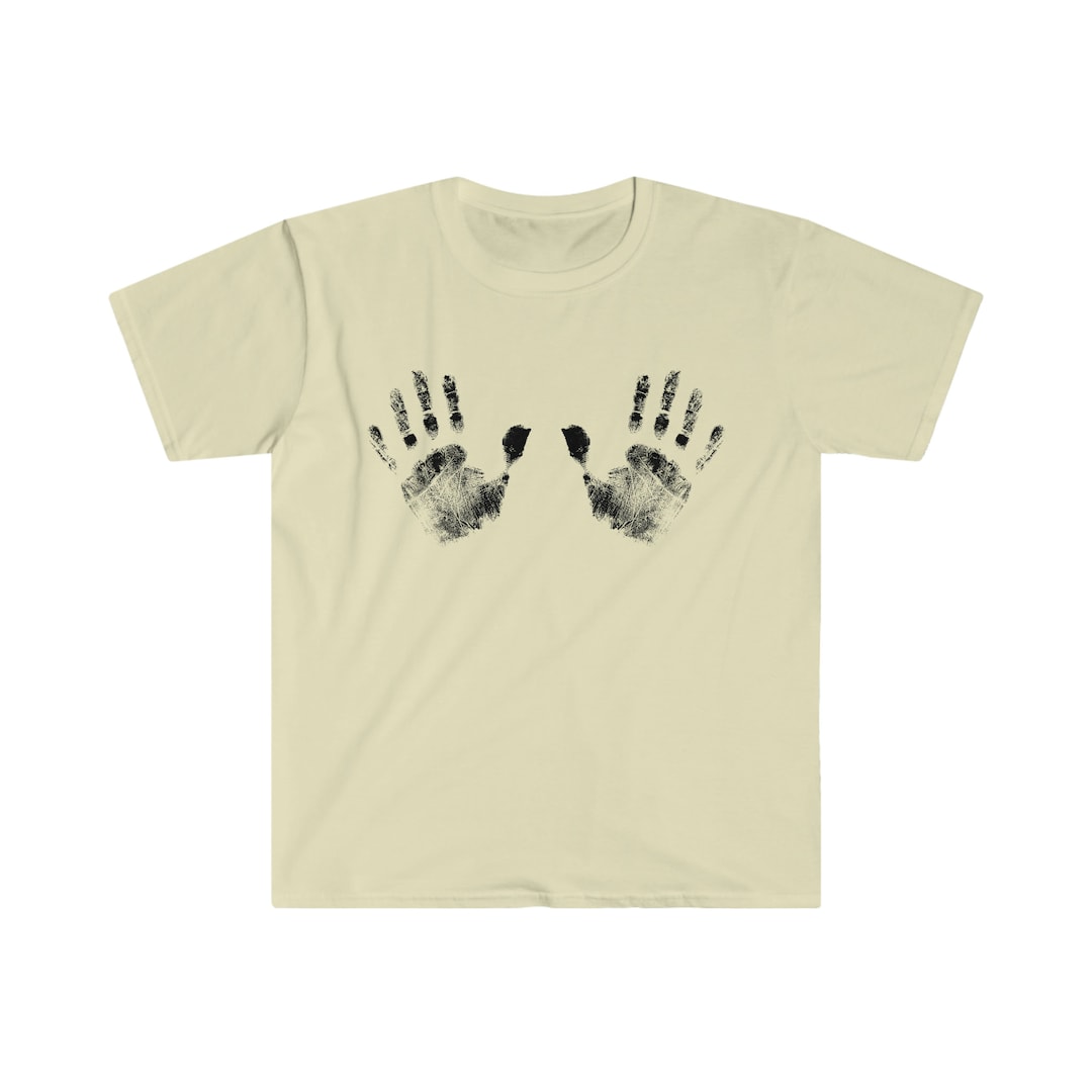 Funny Meme Tshirt Handbra Hand Boob Print Tee Handprint on - Etsy