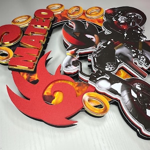 Shadow the Hedgehog Cake Topper - Etsy