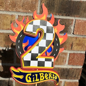 Race Car Cake Topper - Etsy