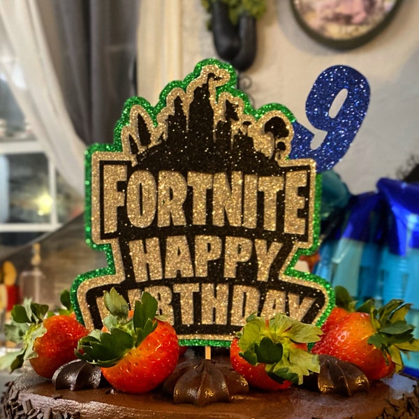 Fortnight Cake Topper - Etsy