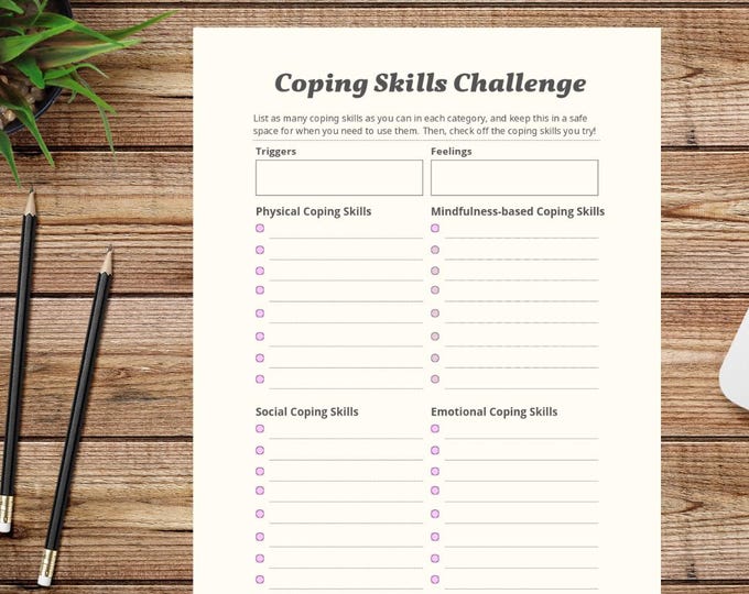 DBT, Coping Skills, Mental Health, Therapist, Habit Tracker, Anxiety ...