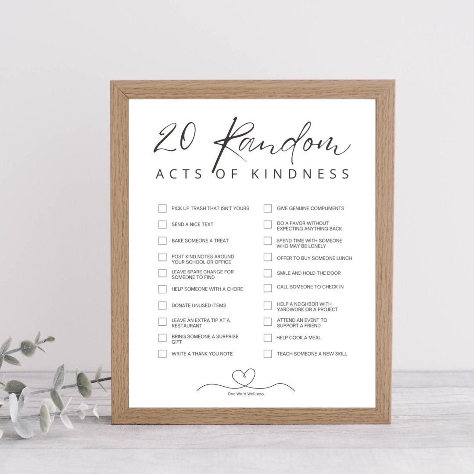 Random Acts of Kindness Printable, School Counseling Resource, Kindness ...