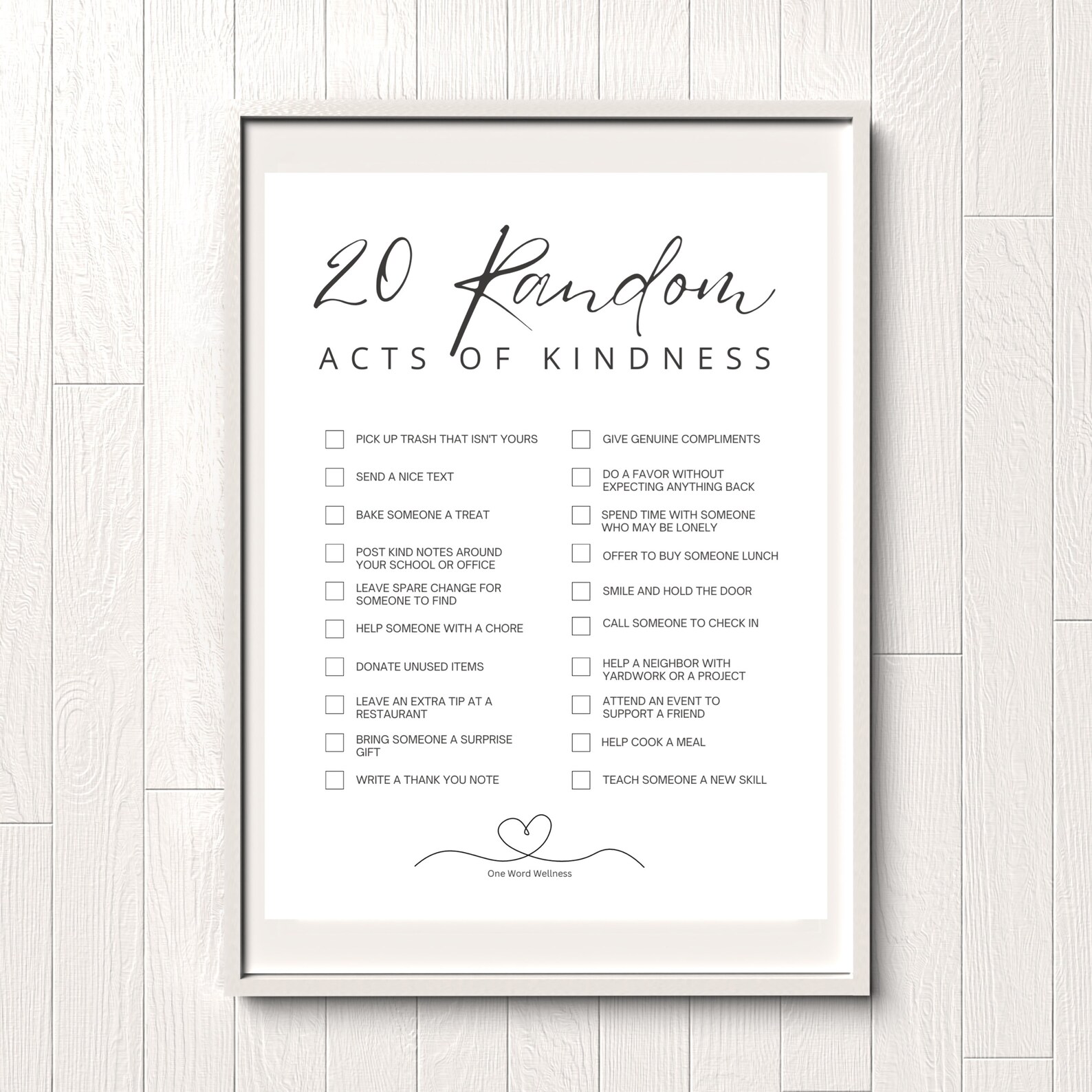 Random Acts of Kindness Printable, School Counseling Resource, Kindness ...