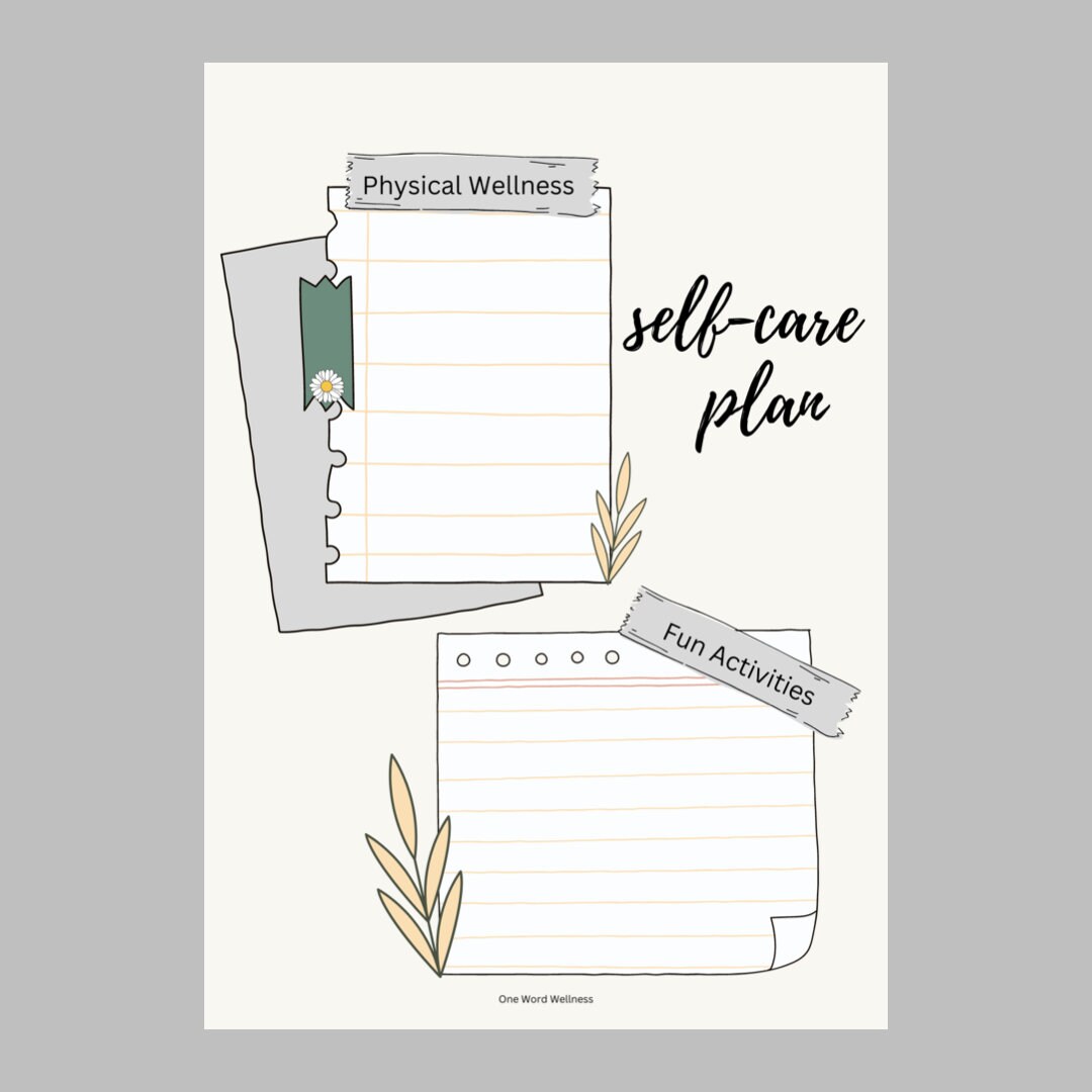 Self-care Plan Printable, Wellness Ideas, Journal Prompts, School ...