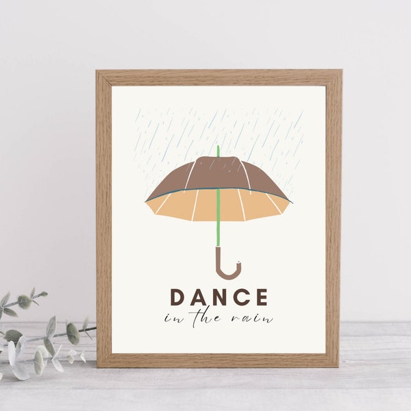 Dance in the Rain Poster - Etsy