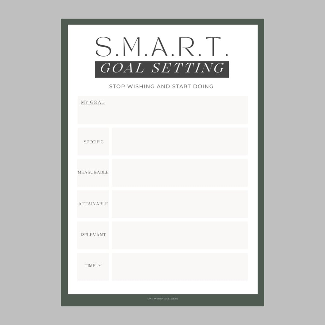SMART Goal Setting Worksheet, Self-help Tool, School Counseling ...