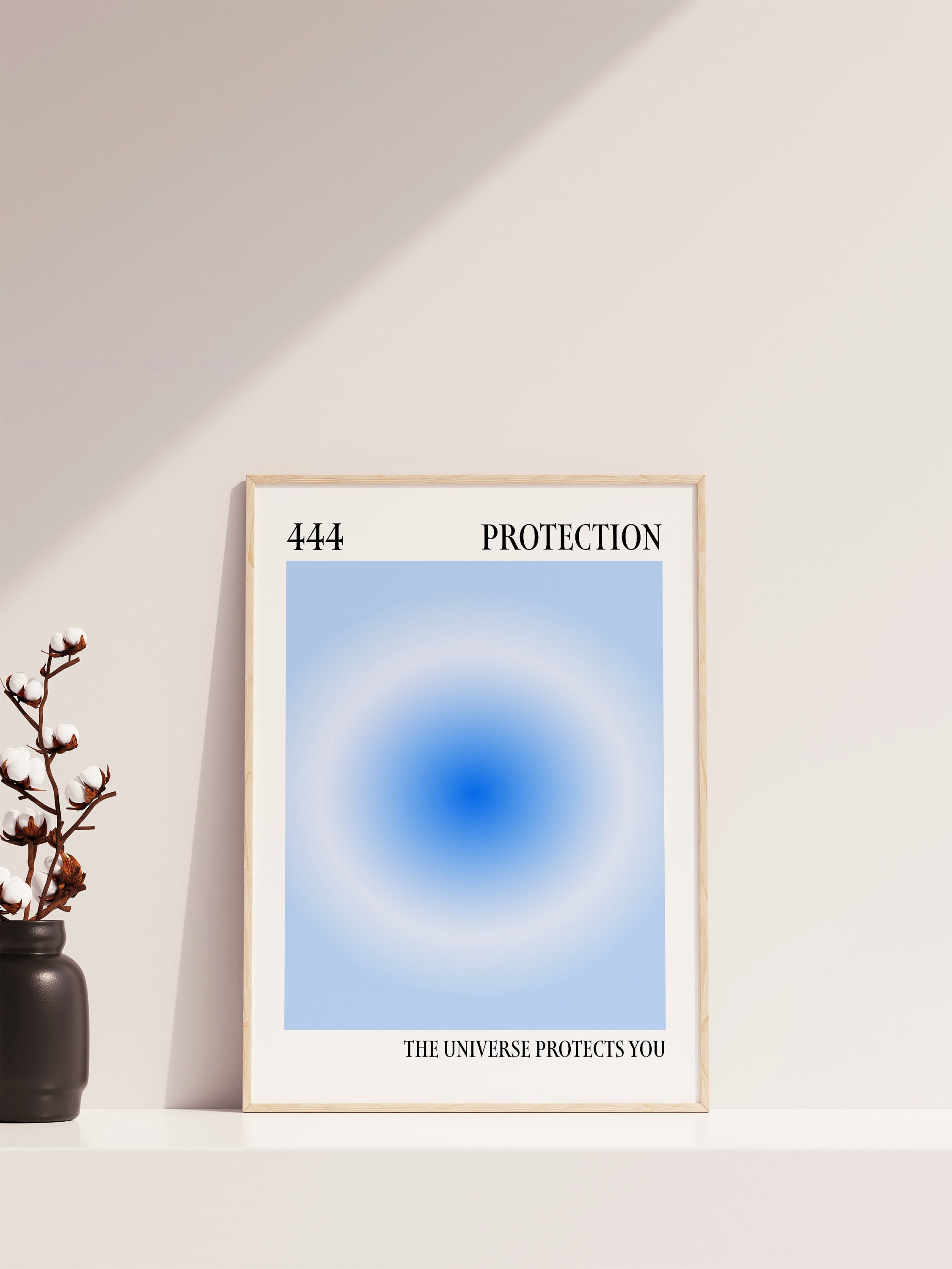 Angel Number 444 'protection' Aura Poster, Instant Printable Download ...