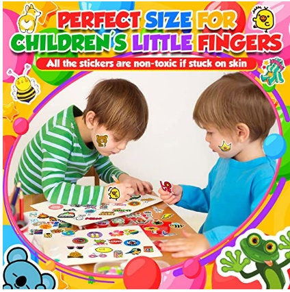 100pc Water Bottle Stickers for Kids Teens, Bulk Stickers Colorful ...