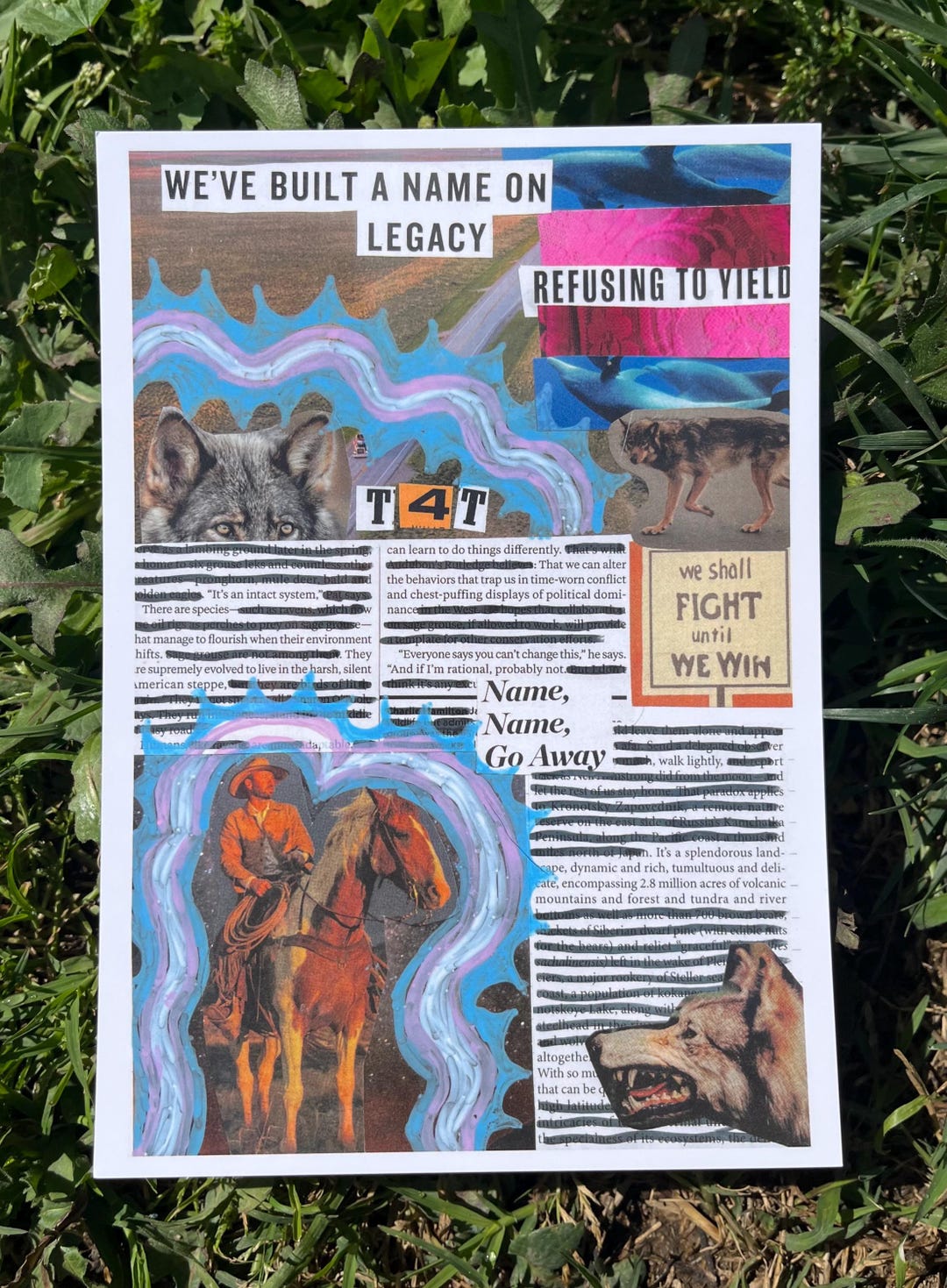 T4T Trans Cowboy Collage Print - Etsy