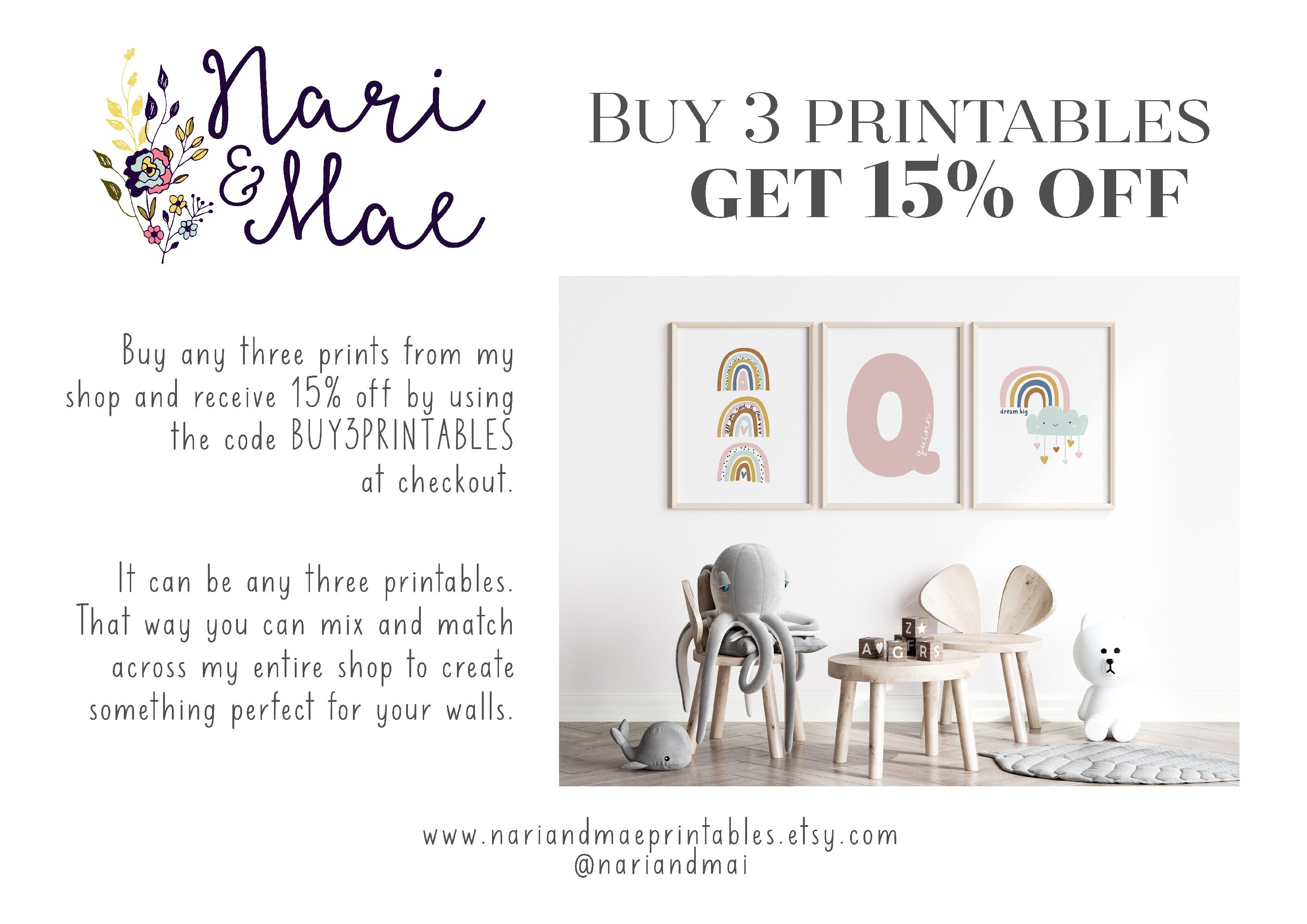 Dream Big Rainbow Nursery Print Decor Rainbow Wall Art Printable ...