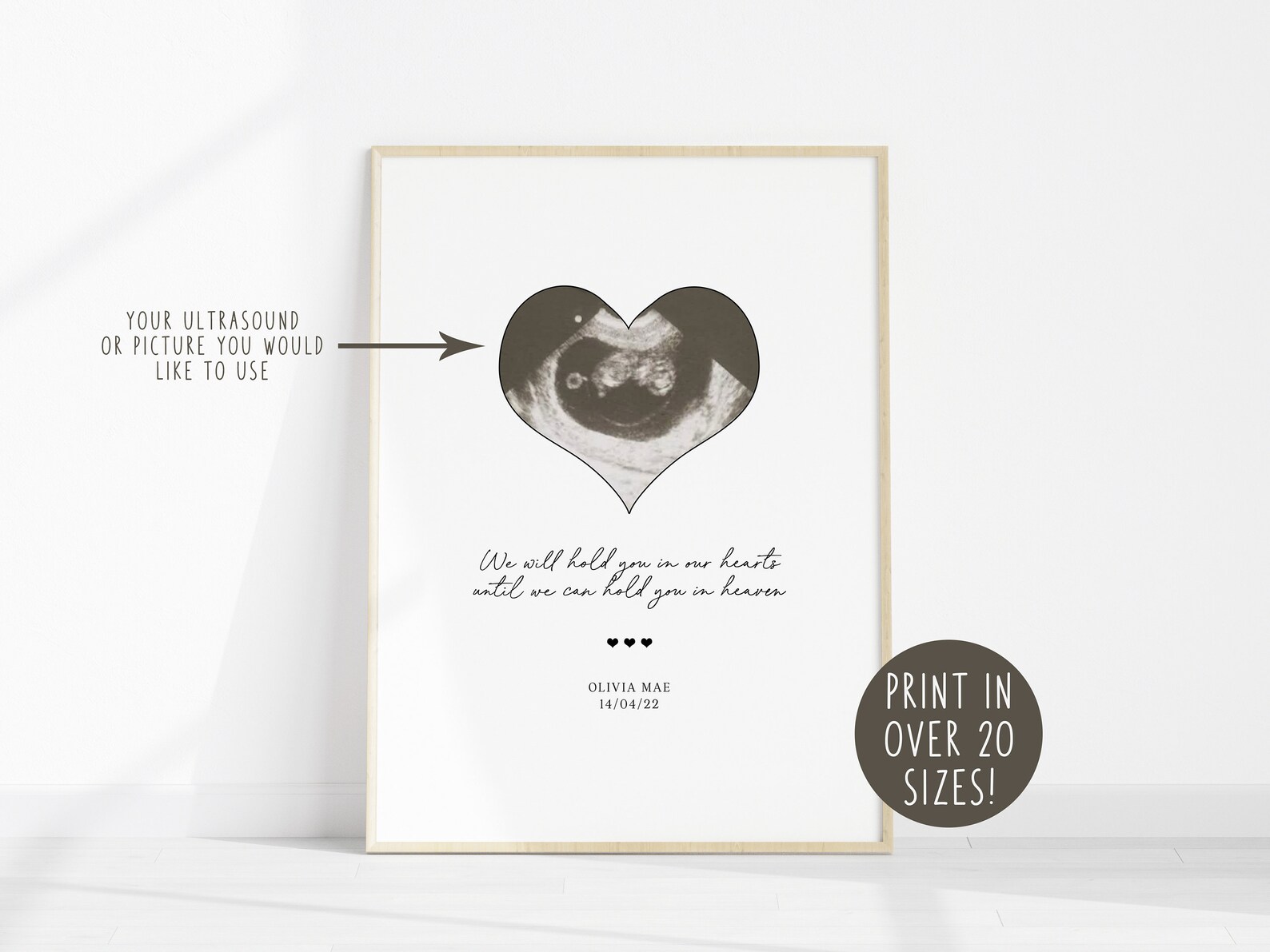Miscarriage Memorial Keepsake, Miscarriage Gift, in Loving Memory ...