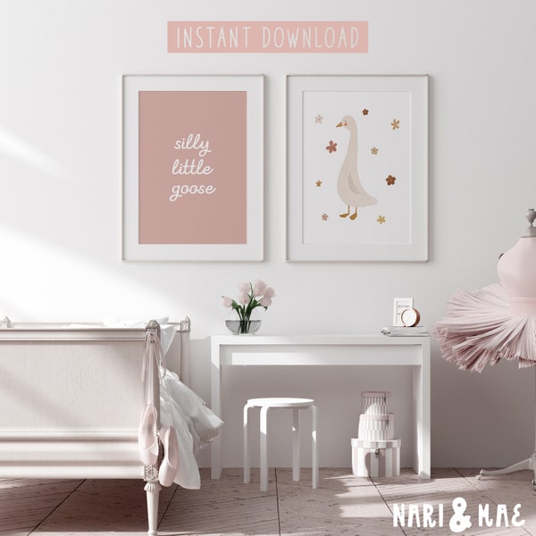 Nursery Print Goose - Etsy