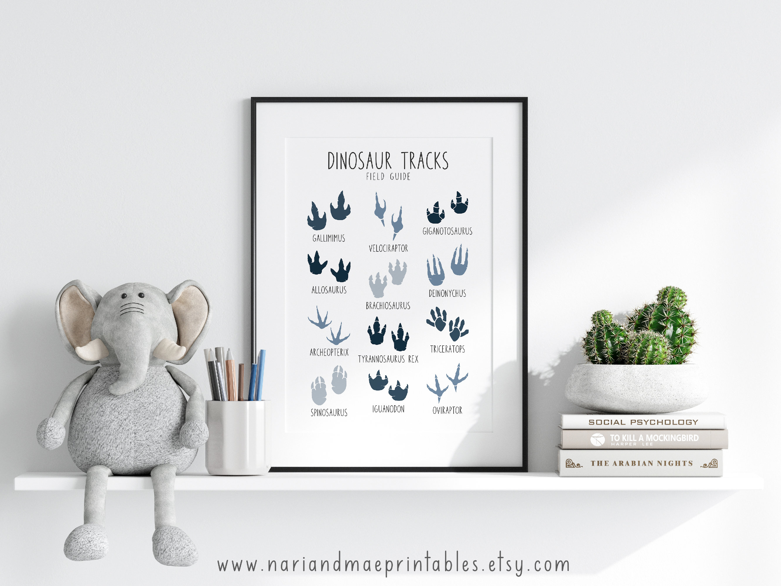 Dino Tracks Dinosaur Footprints Poster Dinosaur Tracks - Etsy UK
