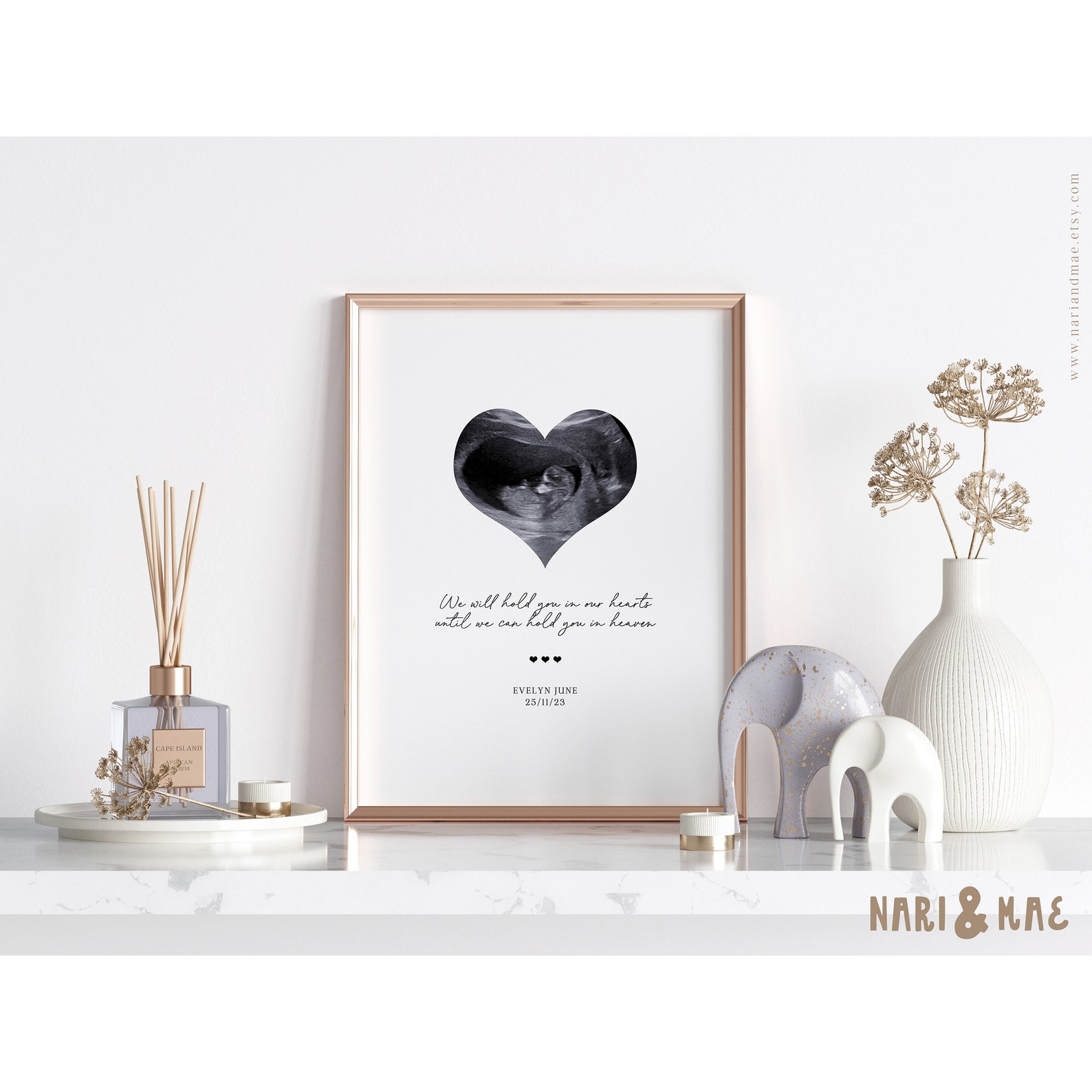 Miscarriage Memorial Keepsake, Miscarriage Gift, in Loving Memory ...