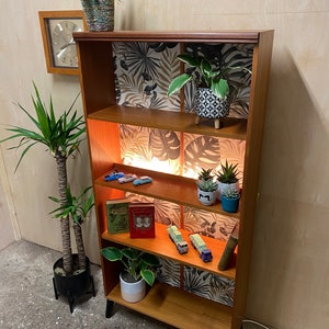 Vintage G Plan Teak Illuminated Bookcase - Etsy