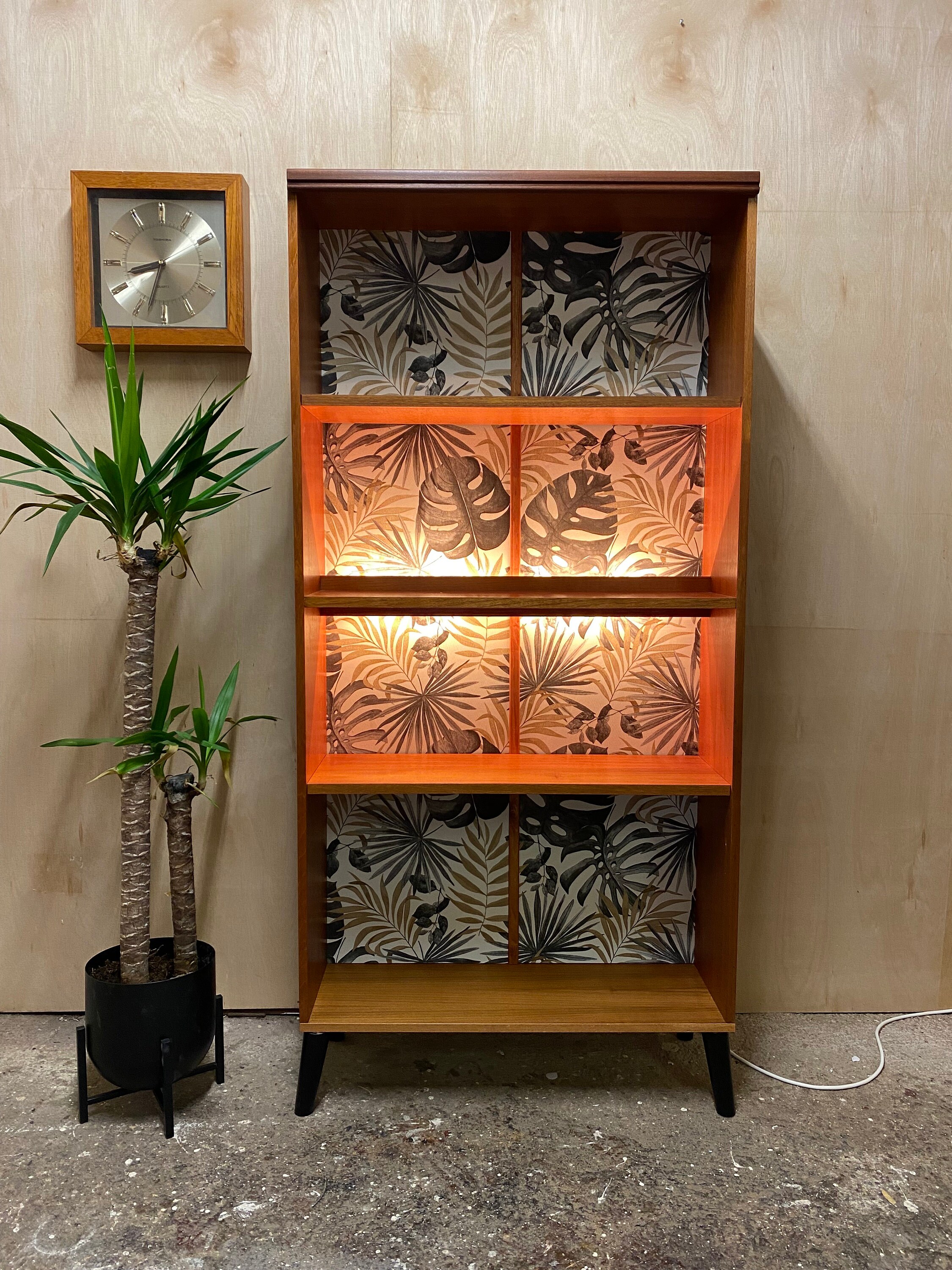 Vintage G Plan Teak Illuminated Bookcase - Etsy