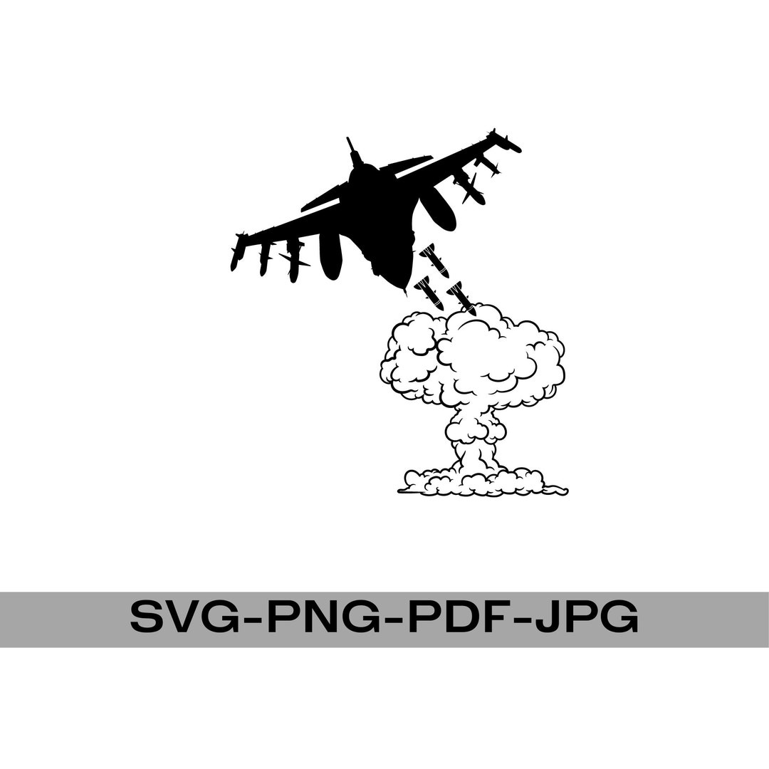 Air Force SVG Jet Clip Art Fighter Jet SVG Army Sticker - Etsy
