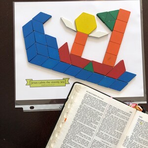 52 Bible Pattern Block Templates of New Testament Scripture Verses ...