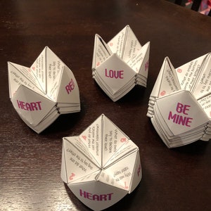 Valentine's Day Kids Joke Teller / Cootie Catcher / Fortune Teller ...
