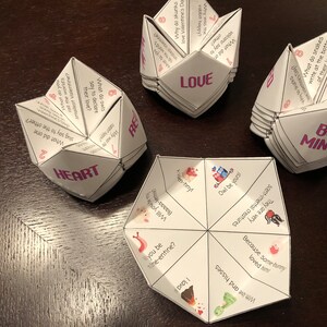 Valentine's Day Kids Joke Teller / Cootie Catcher / Fortune Teller ...