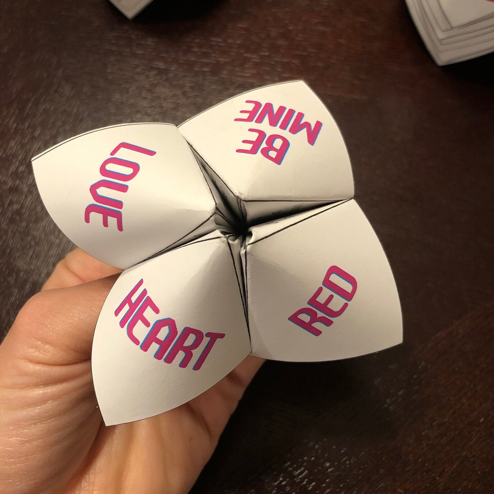 Valentine's Day Kids Joke Teller / Cootie Catcher / Fortune Teller ...