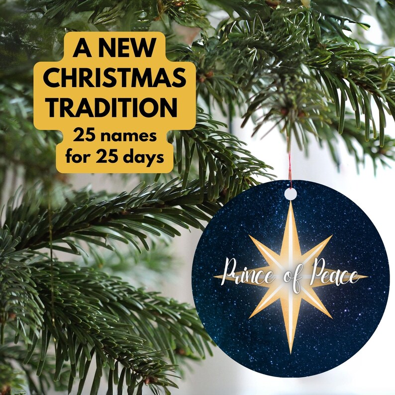 25 Names of Christ Ornaments Printable Christmas Advent Tradition ...