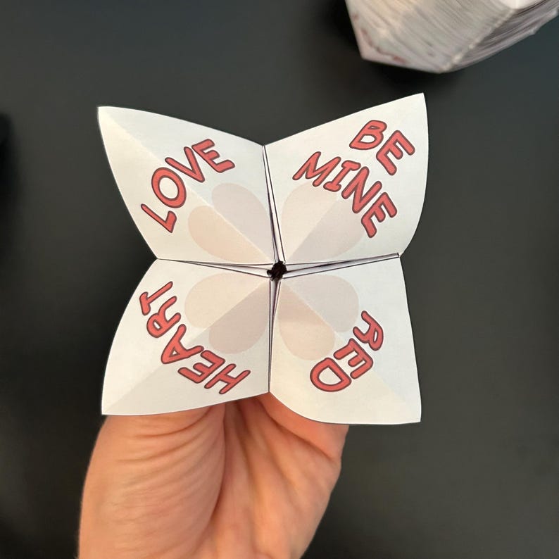 Valentine's Day Kids Joke Teller / Cootie Catcher / Fortune Teller ...