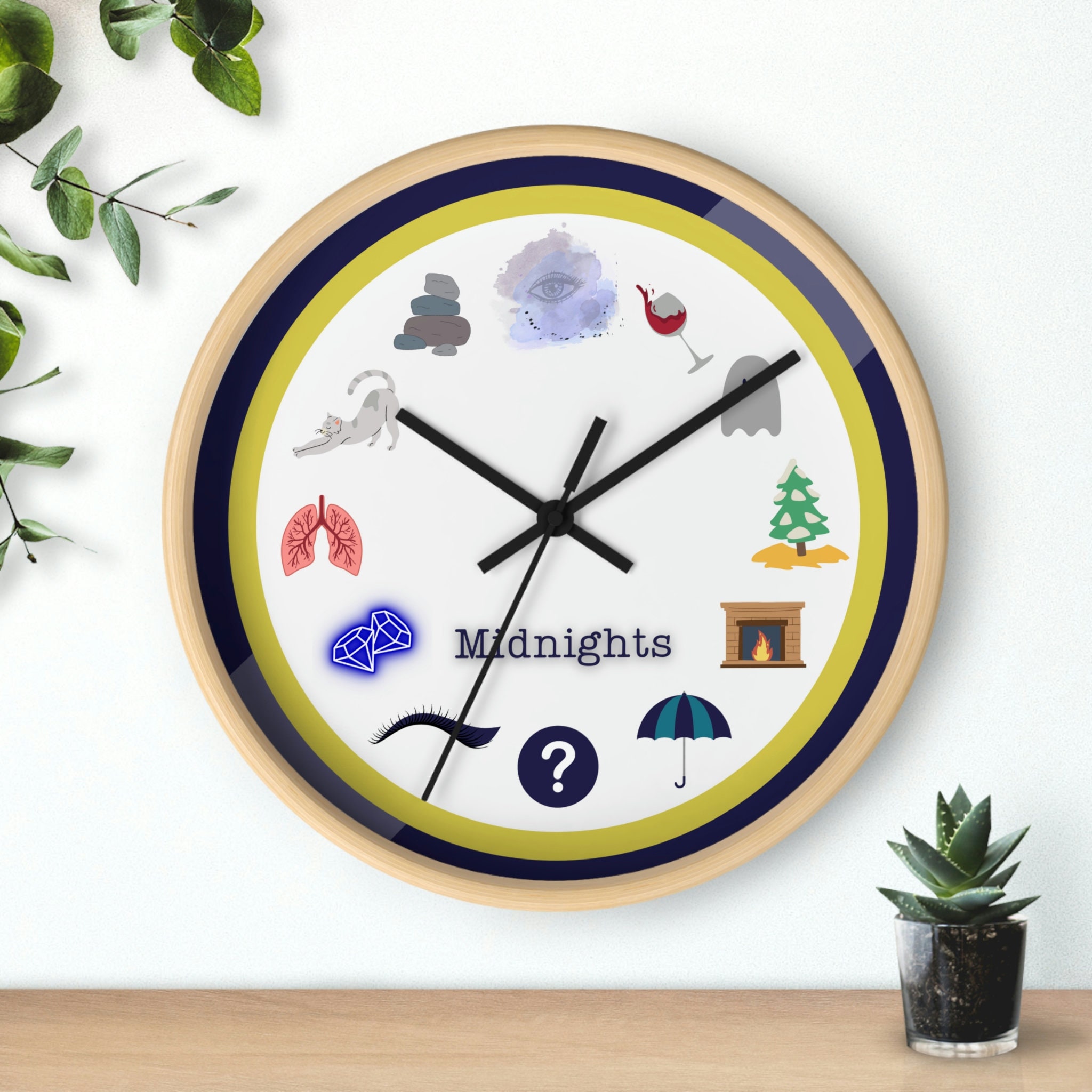 Midnights The Eras Tour Taylor Wall Clock, Taylor Fan Decor sold by ...