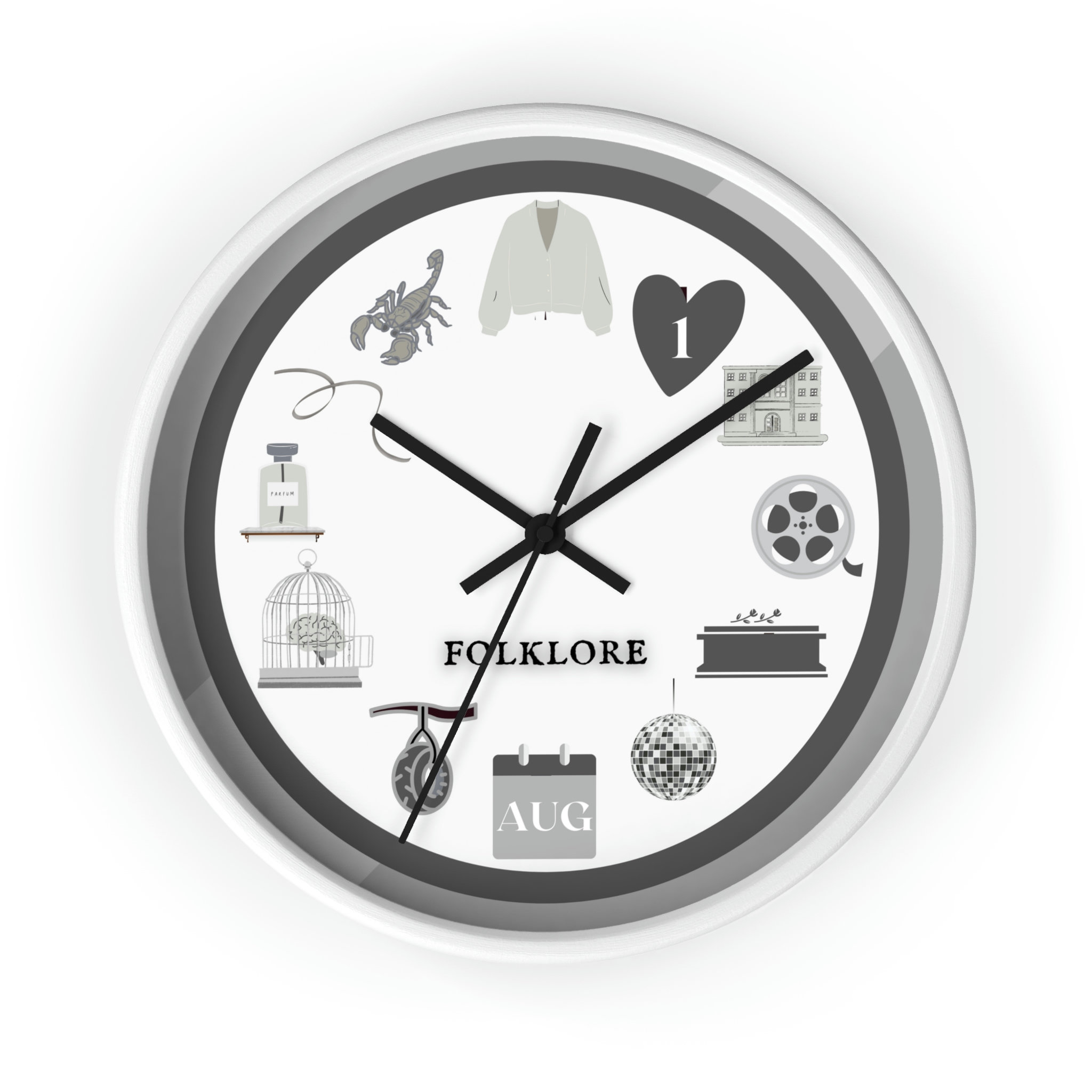 Folklore The Eras Tour Taylor Wall Clock, Taylor Fan Decor sold by ...