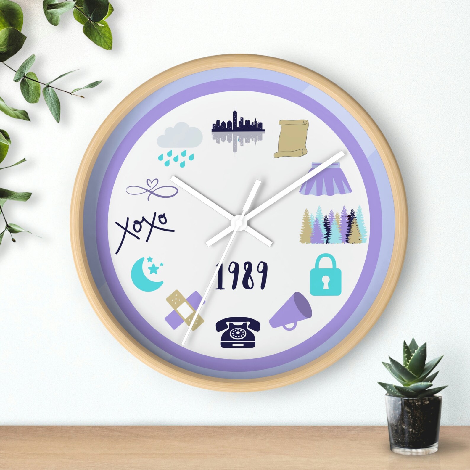 Taylor Swift 1989 Clock Clock Swiftie Clocks 12hr Home Decor Gift Wall ...