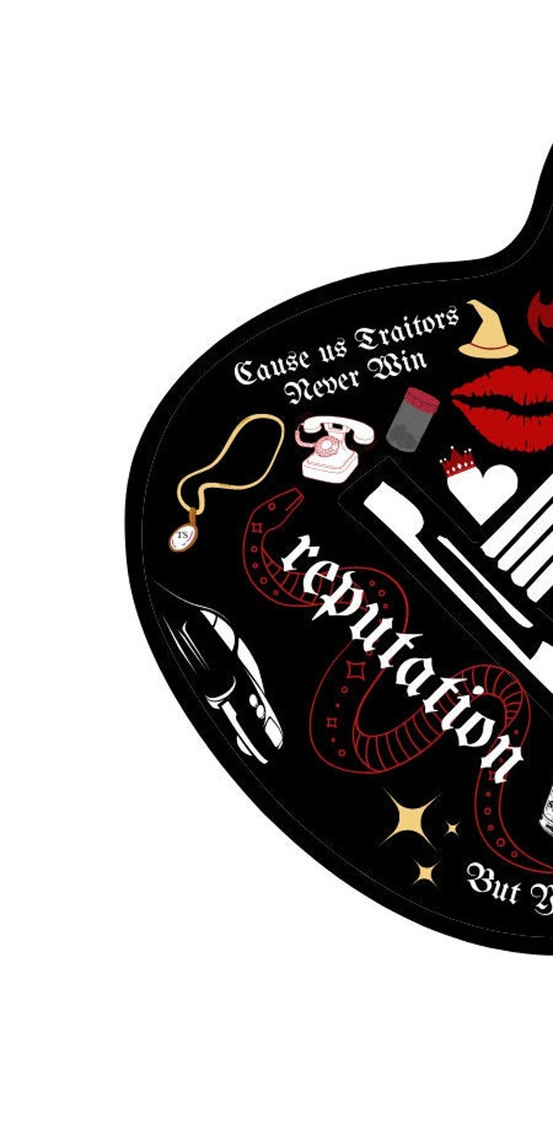 Taylor Swift PNG for Cricut Reputation Guitar Eras Tour PNG 'digital ...