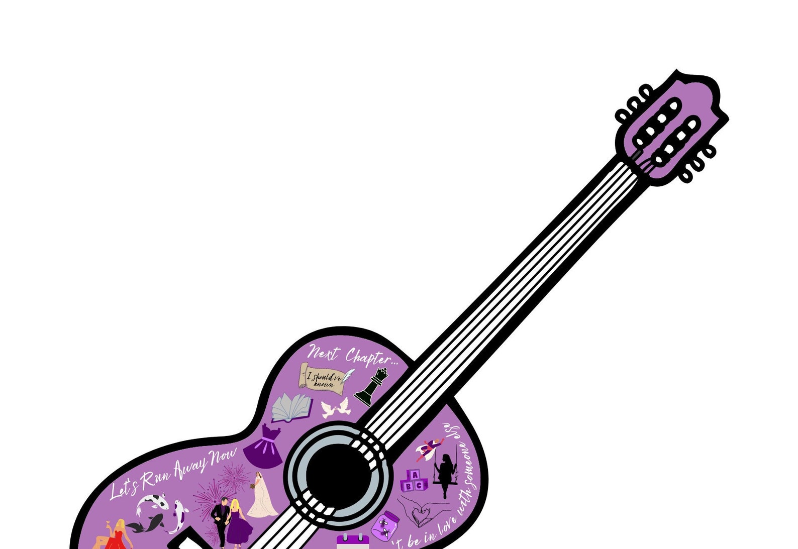 Taylor Swift PNG for Cricut Speak Now Guitar Eras Tour Printable ...