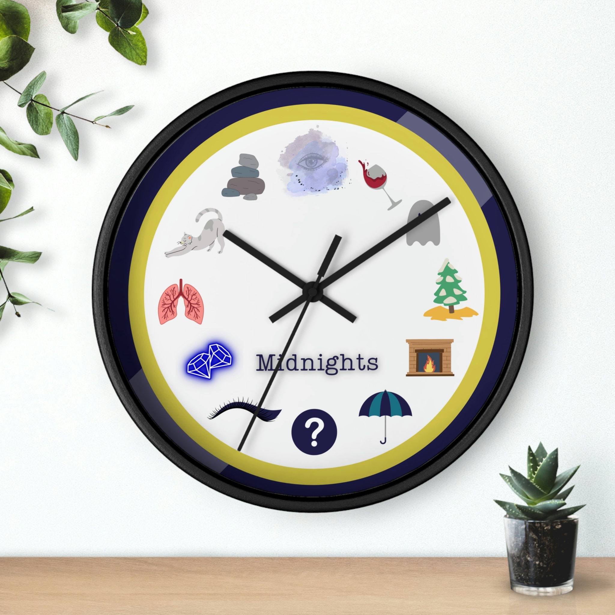 Midnights The Eras Tour Taylor Wall Clock, Taylor Fan Decor sold by ...