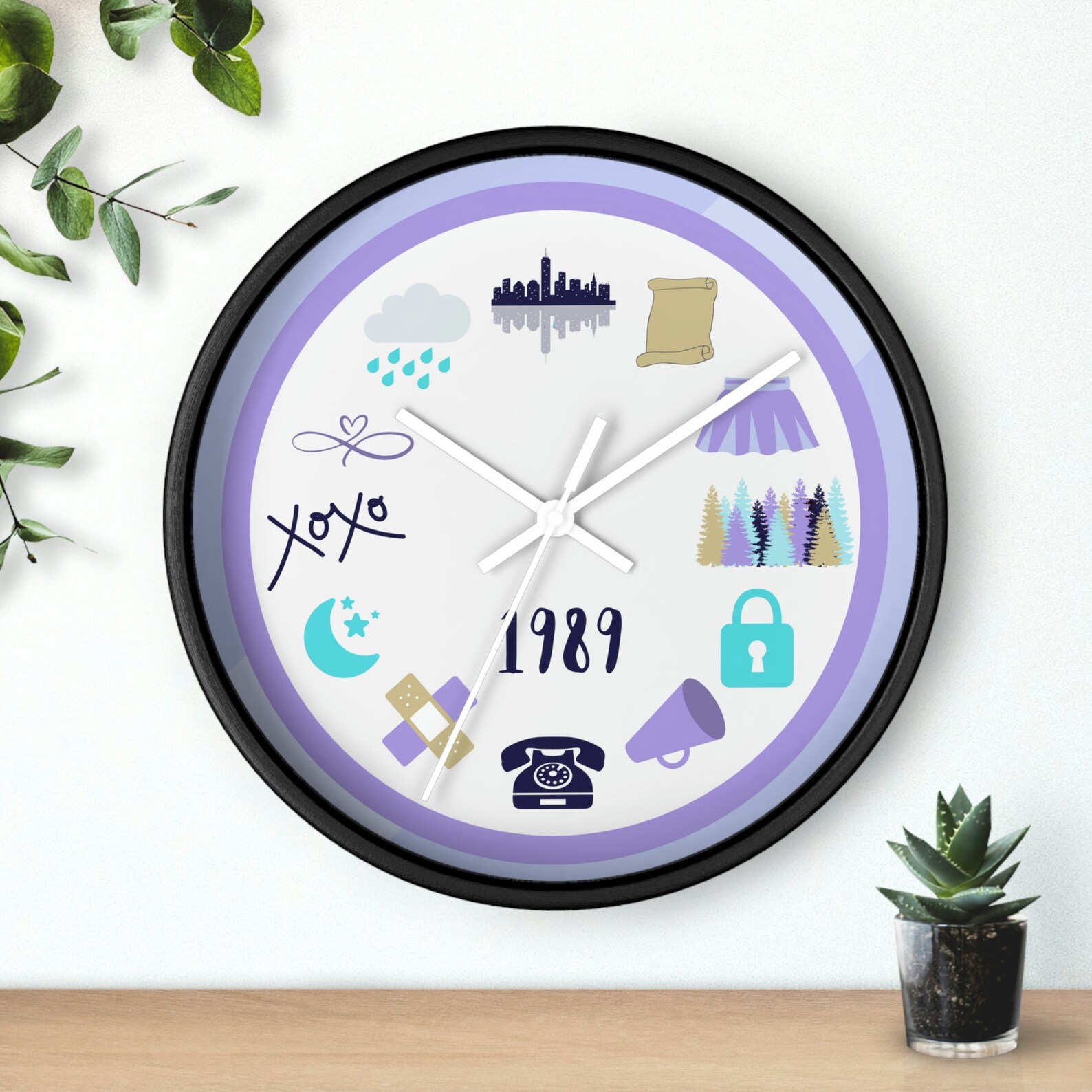 Taylor Swift 1989 Clock Clock Swiftie Clocks 12hr Home Decor Gift Wall ...