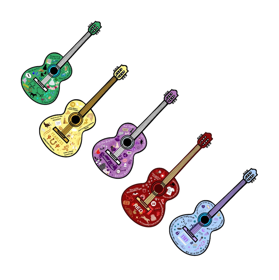 Taylor Swift Digital Download Early Album PNG Bundle Guitars ...