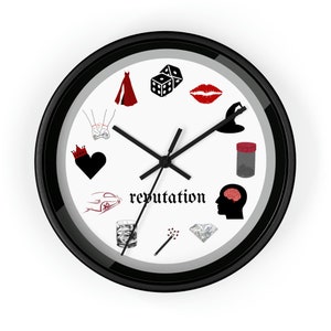 Taylor Swift Reputation Clock Clock Swiftie Clocks 24hr 12hr Home Decor ...