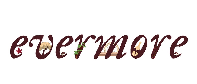 Taylor Swift Digital Download Evermore Title Transparent Background ...