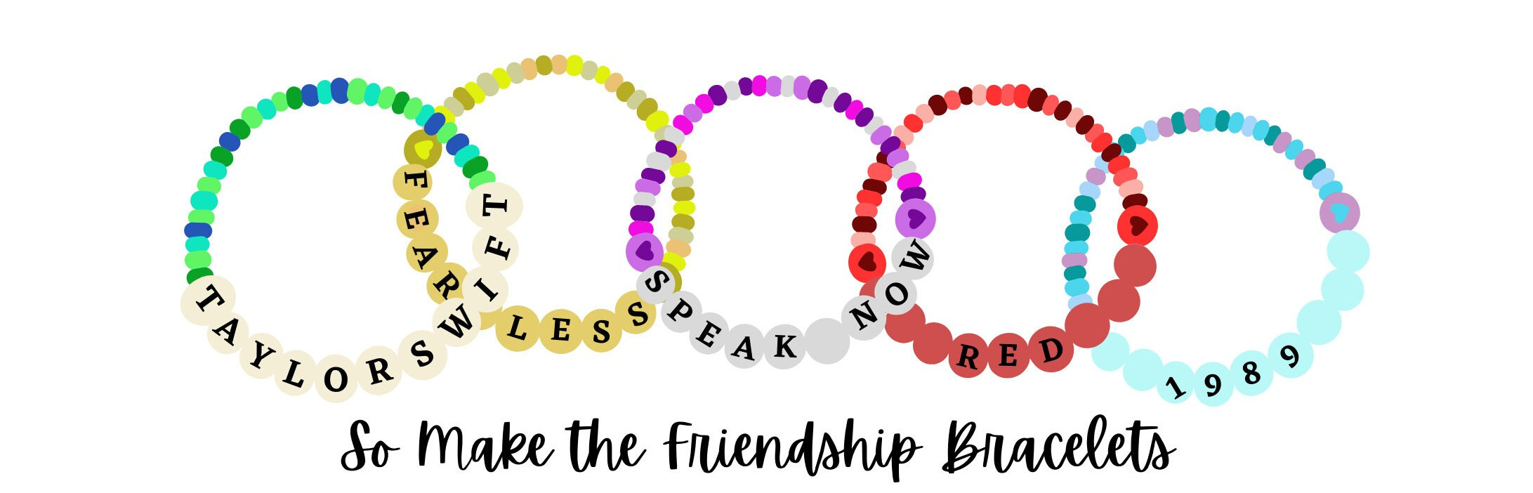 Taylor Swift Albums as Friendship Bracelet Download Transparent ...