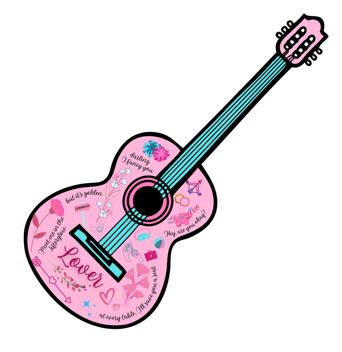Taylor Swift Digital Download Recent Album PNG Bundle Guitars ...
