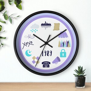 Taylor Swift 1989 Clock Clock Swiftie Clocks 12hr Home Decor Gift Wall ...