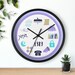 Taylor Swift 1989 Clock Clock Swiftie Clocks 12hr Home Decor Gift Wall ...
