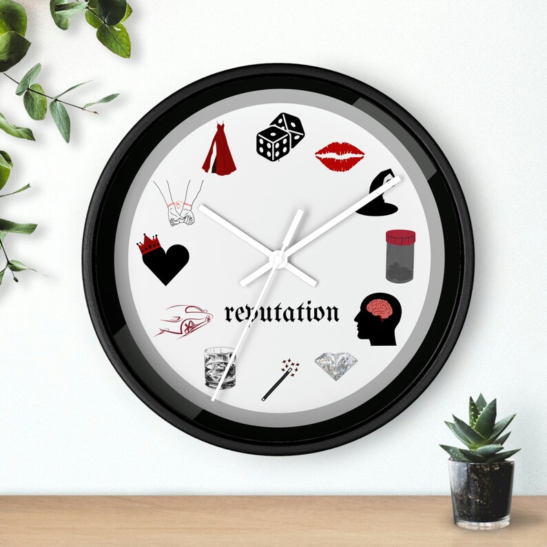Taylor Swift Reputation Clock Clock Swiftie Clocks 24hr 12hr Home Decor ...