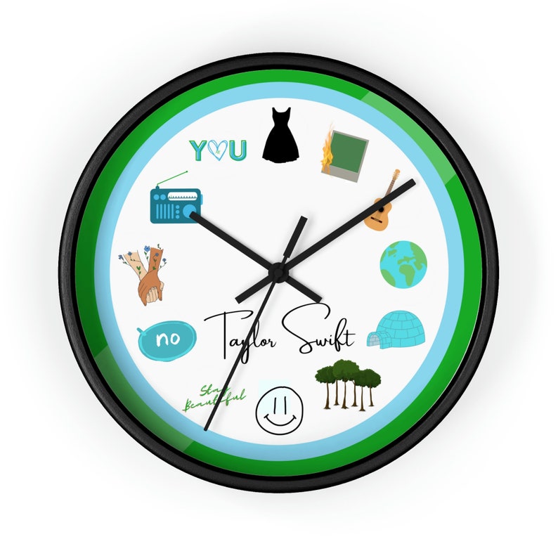 Taylor Swift Debut Album Clock Swiftie Clocks 12hr Home Decor Gift Wall ...