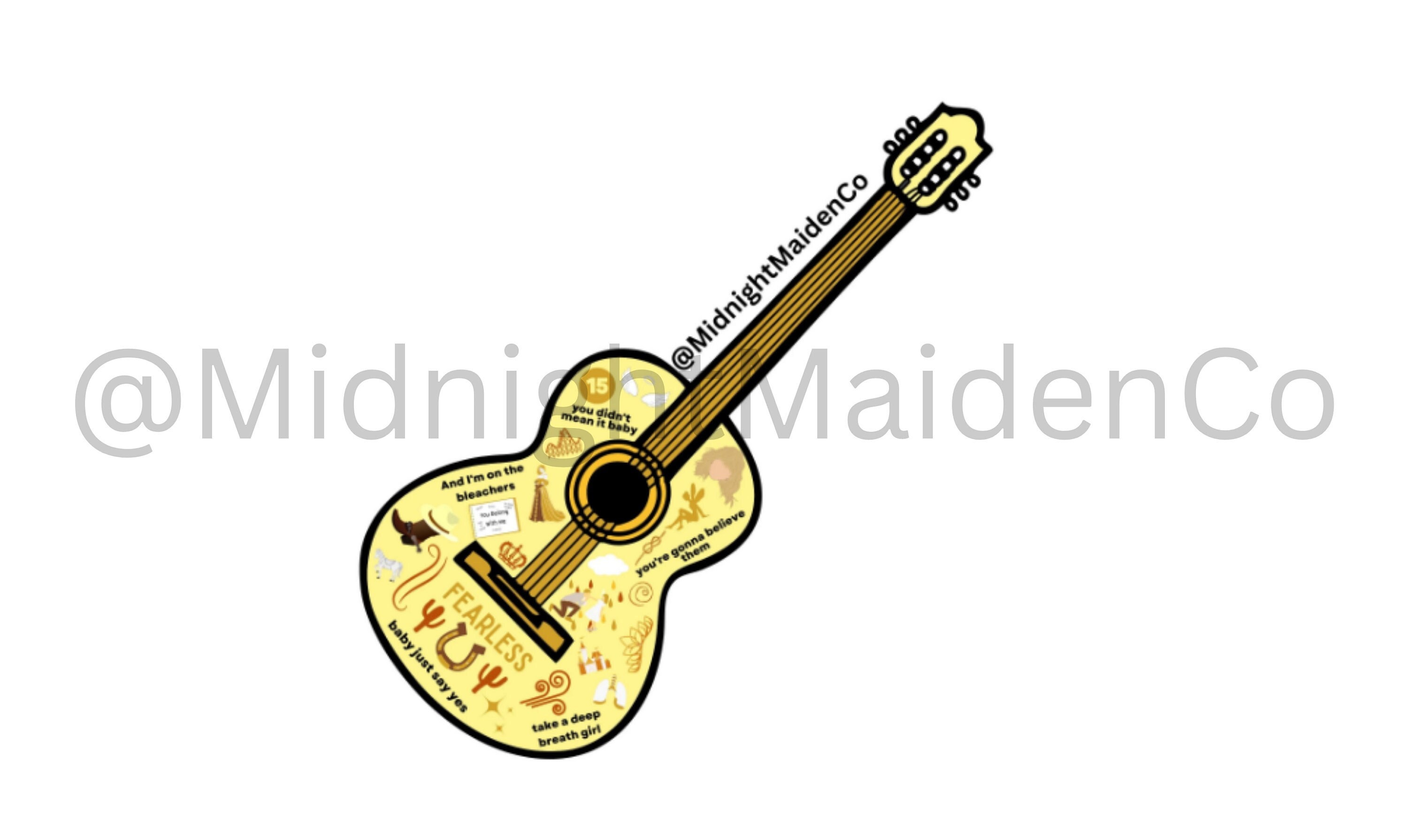 Taylor Swift Digital Download Fearless Guitar Transparent Background ...