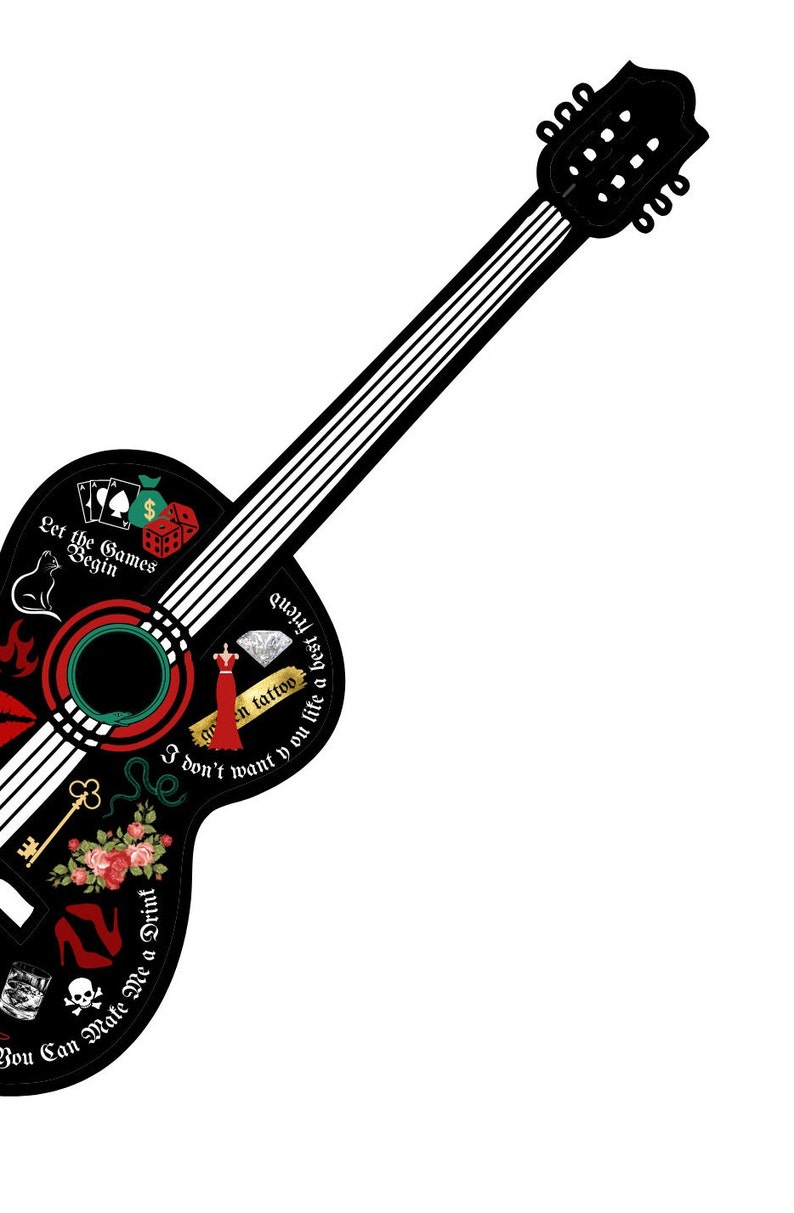Taylor Swift PNG for Cricut Reputation Guitar Eras Tour - Etsy Australia