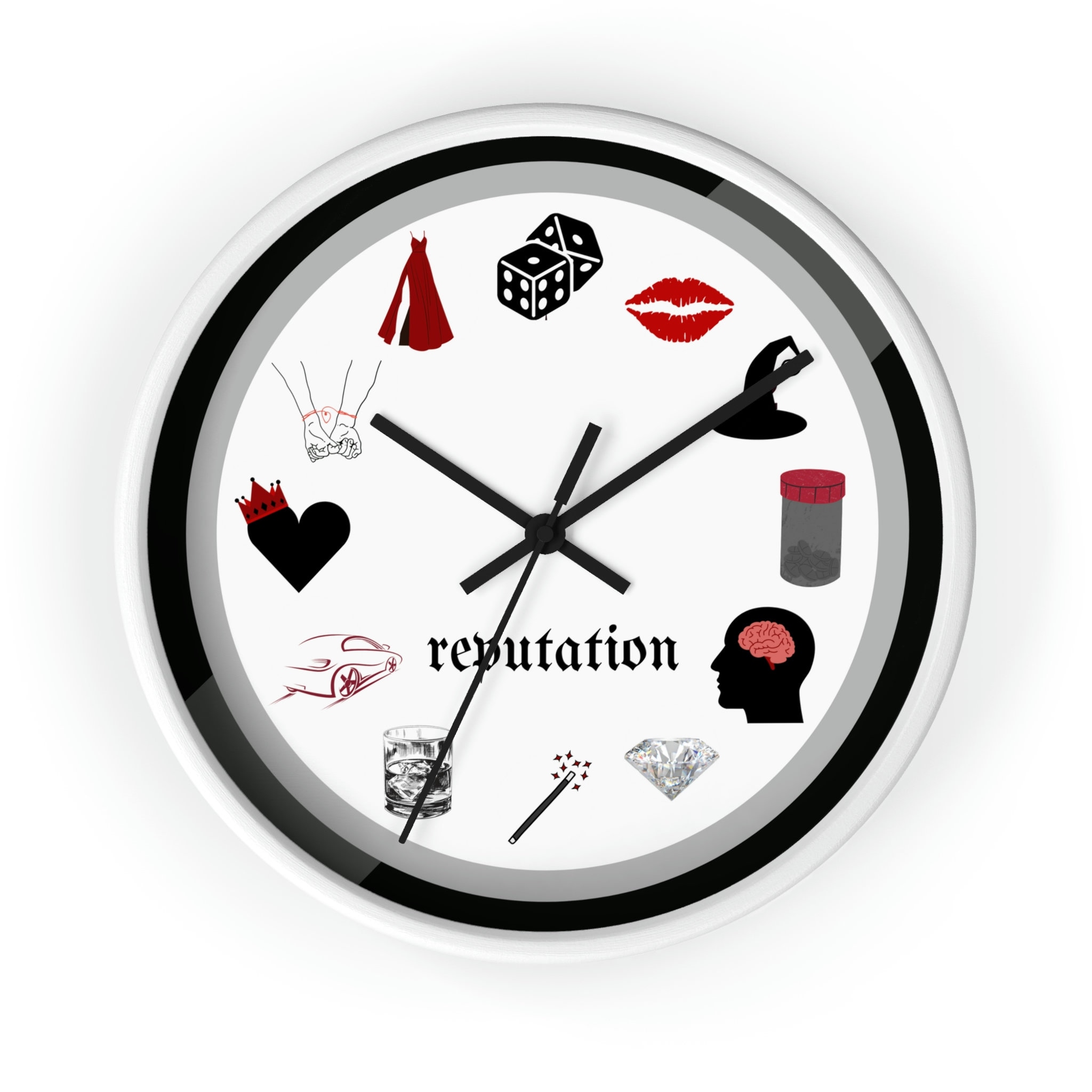 Taylor Swift Reputation Clock Clock Swiftie Clocks 24hr 12hr Home Decor ...